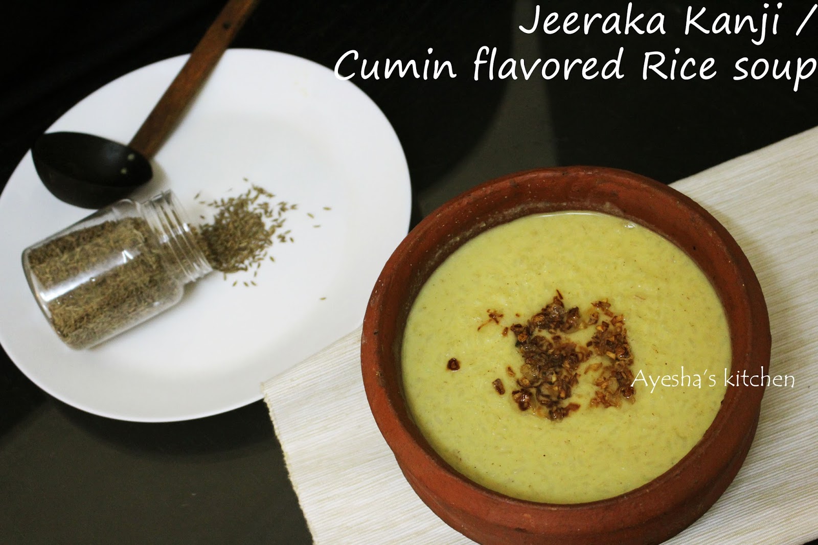 JEERAKA KANJI - CUMIN FLAVORED RICE SOUP / IFTHAR SPECIAL