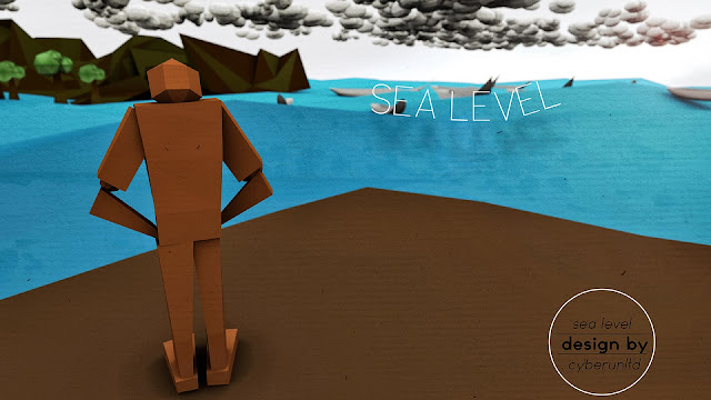 Motion Graphics Time: Sea Level Low Poly Design