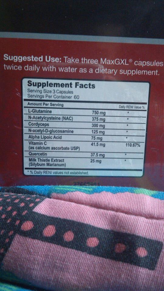 Testing It Out: MaxGXL Glutathione (Dietary Supplement)