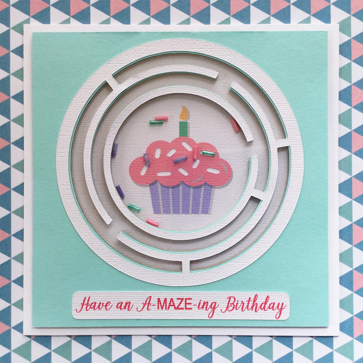Silhouette UK: Make an a-MAZE-ing Maze Shaker Card with Adhesive Cardstock
