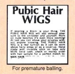 The Hair Hall of Fame: Now in the HHoF giftshop: MERKIN MANIA