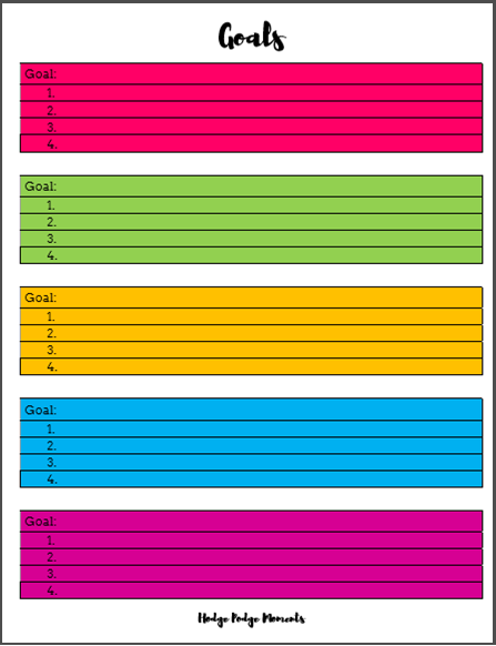 July Goals & Intentions | Hodge Podge Moments