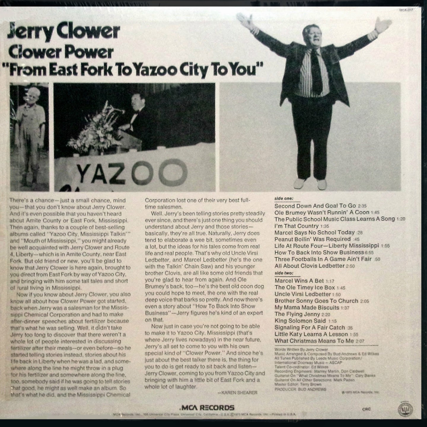 Vintage Stand-up Comedy: Jerry Clower - Clower Power 1973