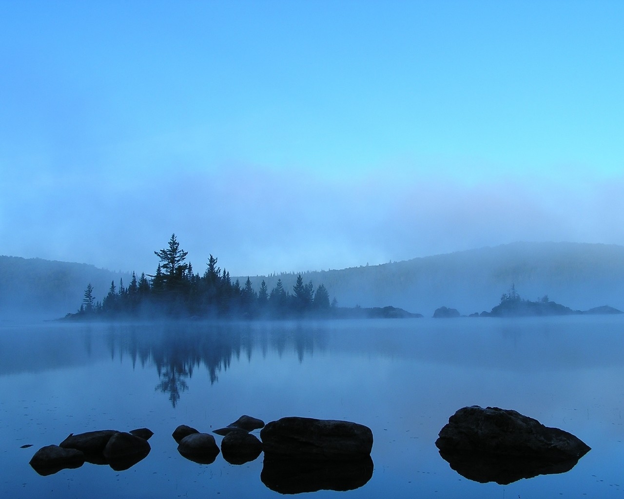 WALLPAPERS HD: Lake-fog