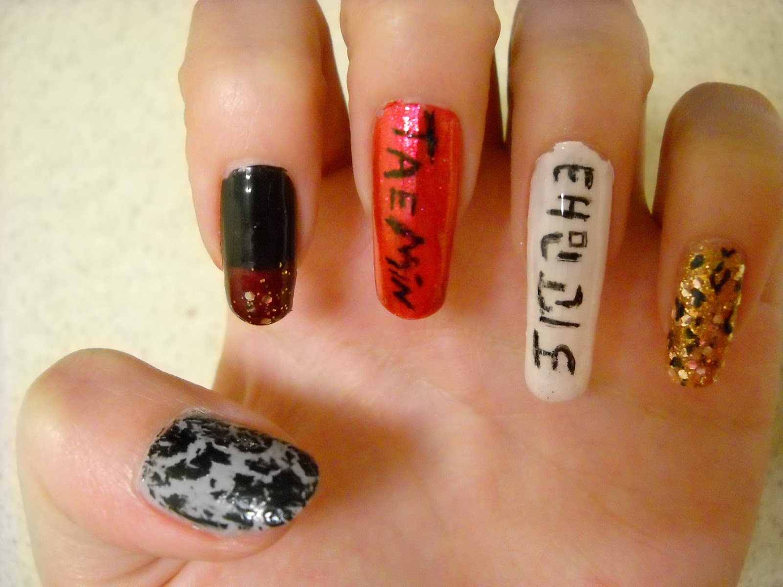 Electrofries : Taemin Danger Kpop Nails