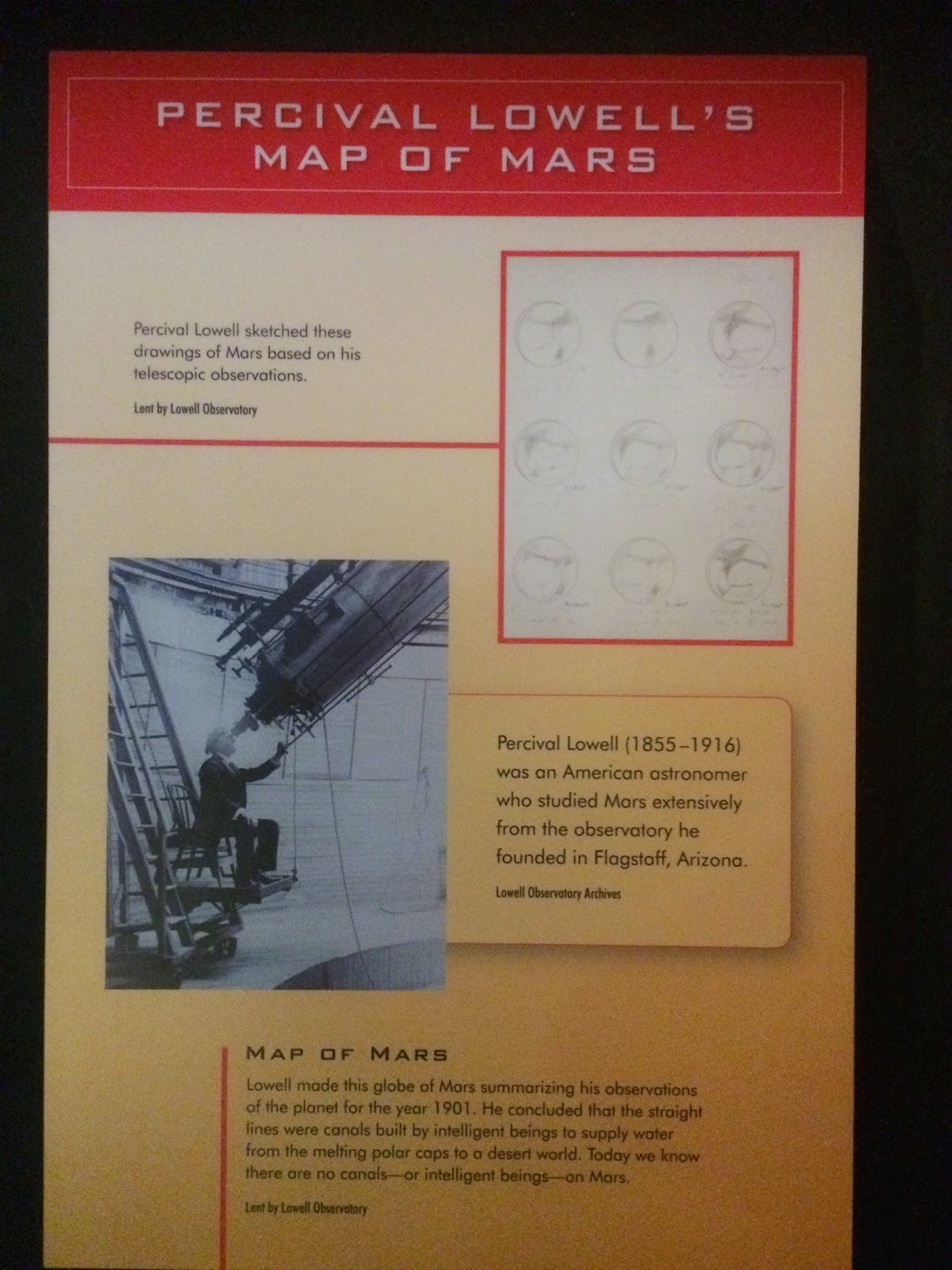 Yours in a White Wine Sauce!: Percival Lowell's Globe of Mars