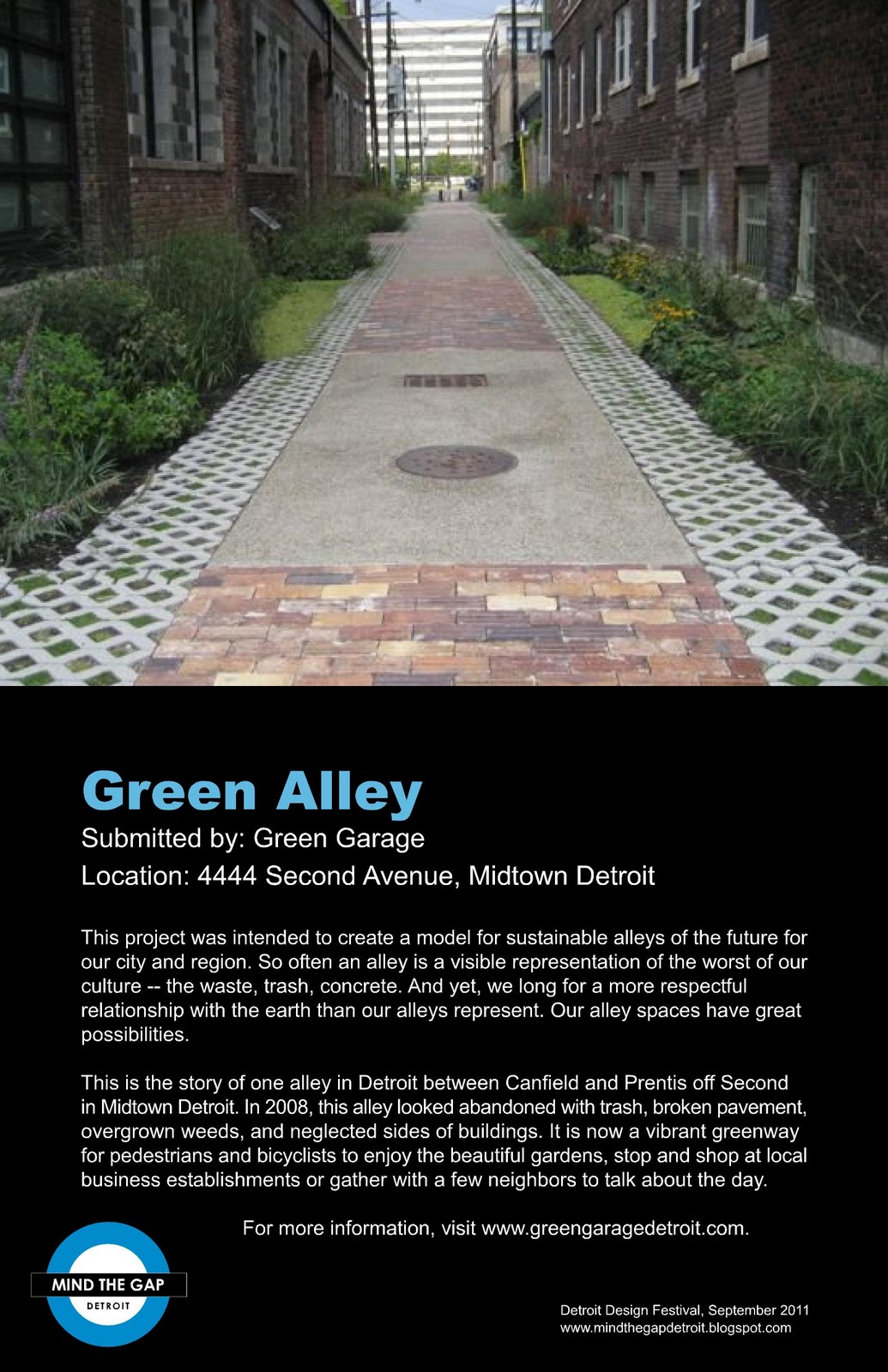 Design Ideas for Detroit's In-Between Spaces: 06. Green Alley