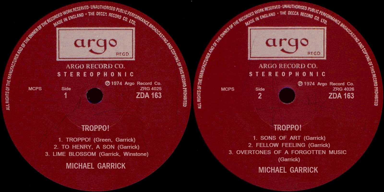 Different Perspectives In My Room...!: MICHAEL GARRICK – Troppo! (Argo ...