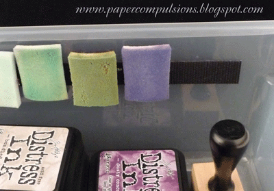 Paper Compulsions: Storage for Distress Ink Foam Pads