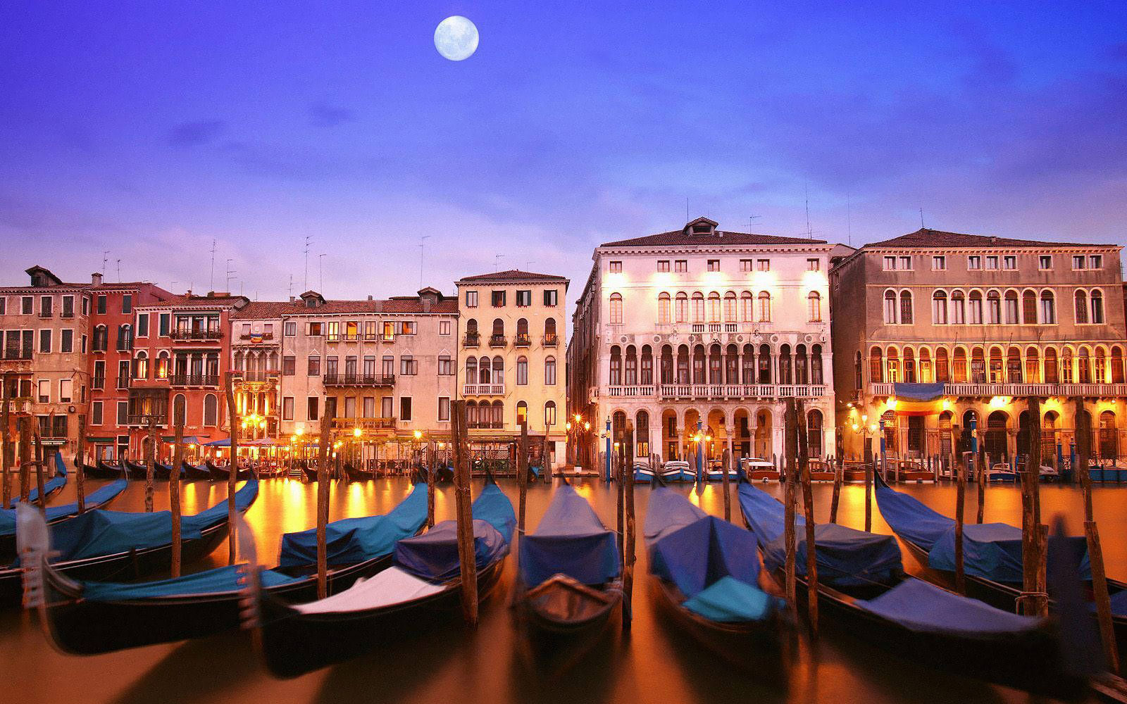 Foto van de stad Venetië in Italië - Achtergronden