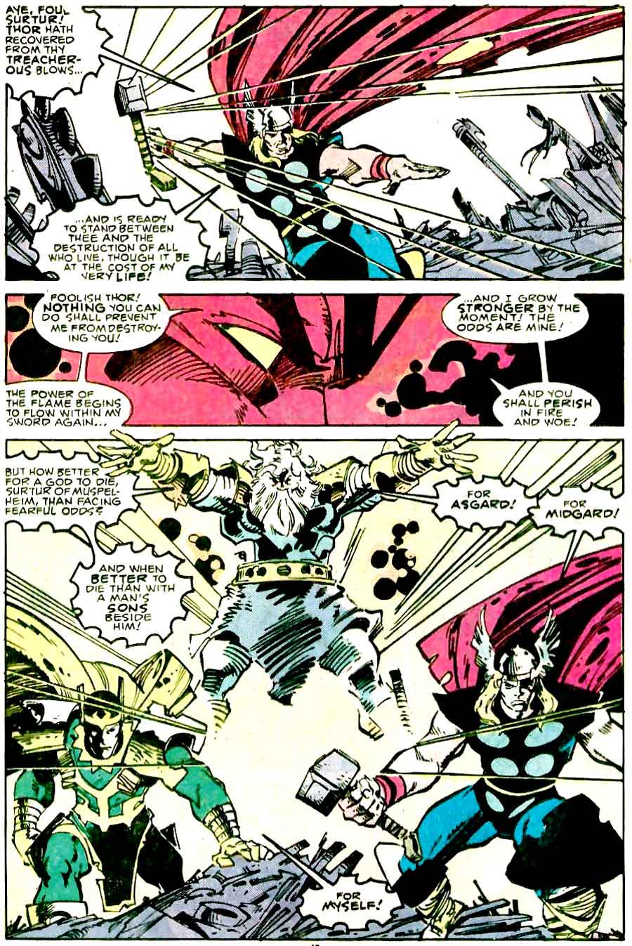 Thor #353 - Walt Simonson art & cover - Pencil Ink