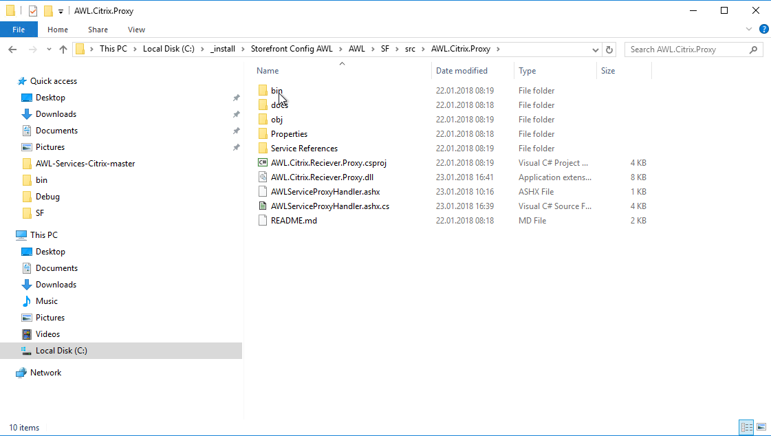 Customizing StoreFront with AWL-Citrix-Storefront