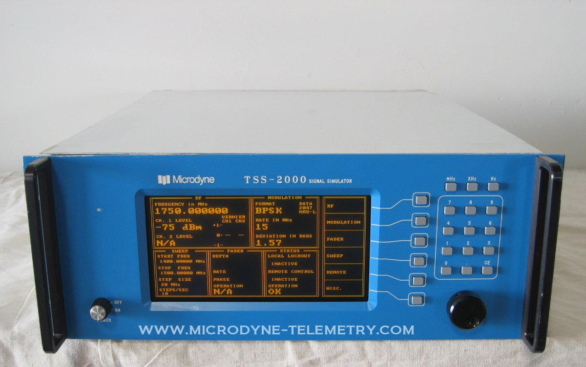 Microdyne Telemetry: Microdyne TSS-2000 Signal Simulator