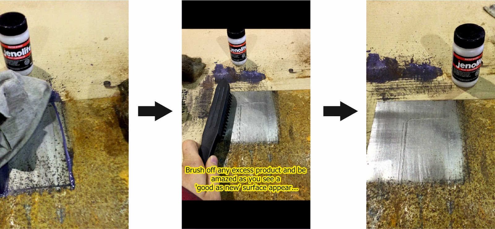 Jenolite UK Ltd: Jenolite - Rust Converter - Using Rust Converter