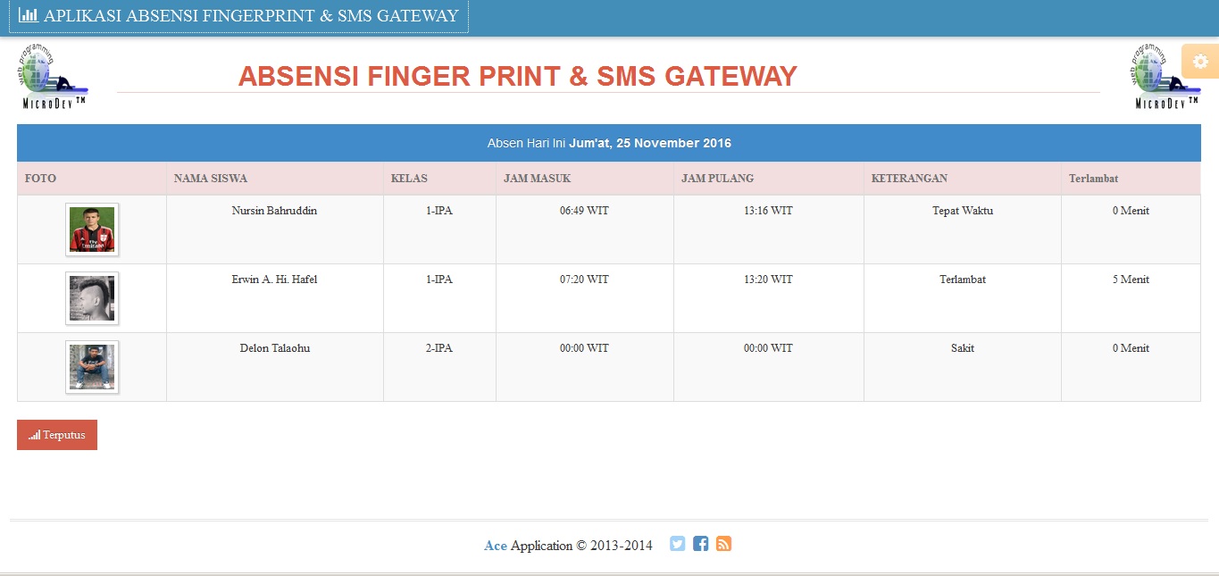 APLIKASI ABSENSI FINGERPRINT BERBASIS SMS GATEWAY DI SEKOLAH ...