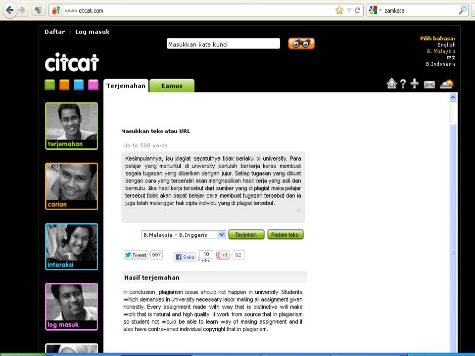 Aplikasi terjemahan terbaik : Google Translate VS CitCat | Minda Pendidik