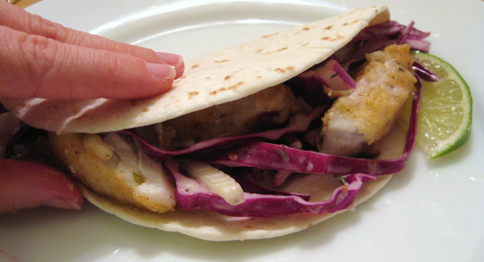 The Joyful Table: Fish Tacos with Red Cabbage and Fennel Slaw