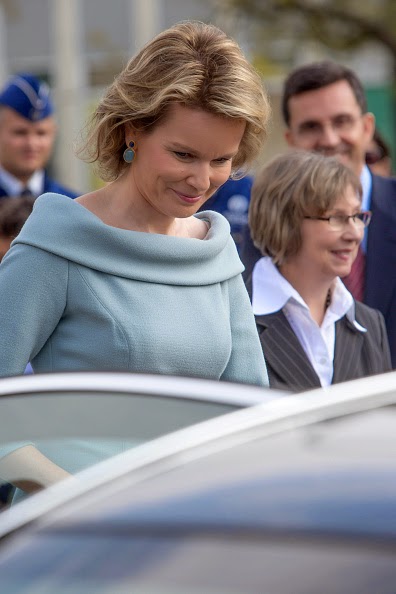 Queen Mathilde of Belgium visits SHAPE