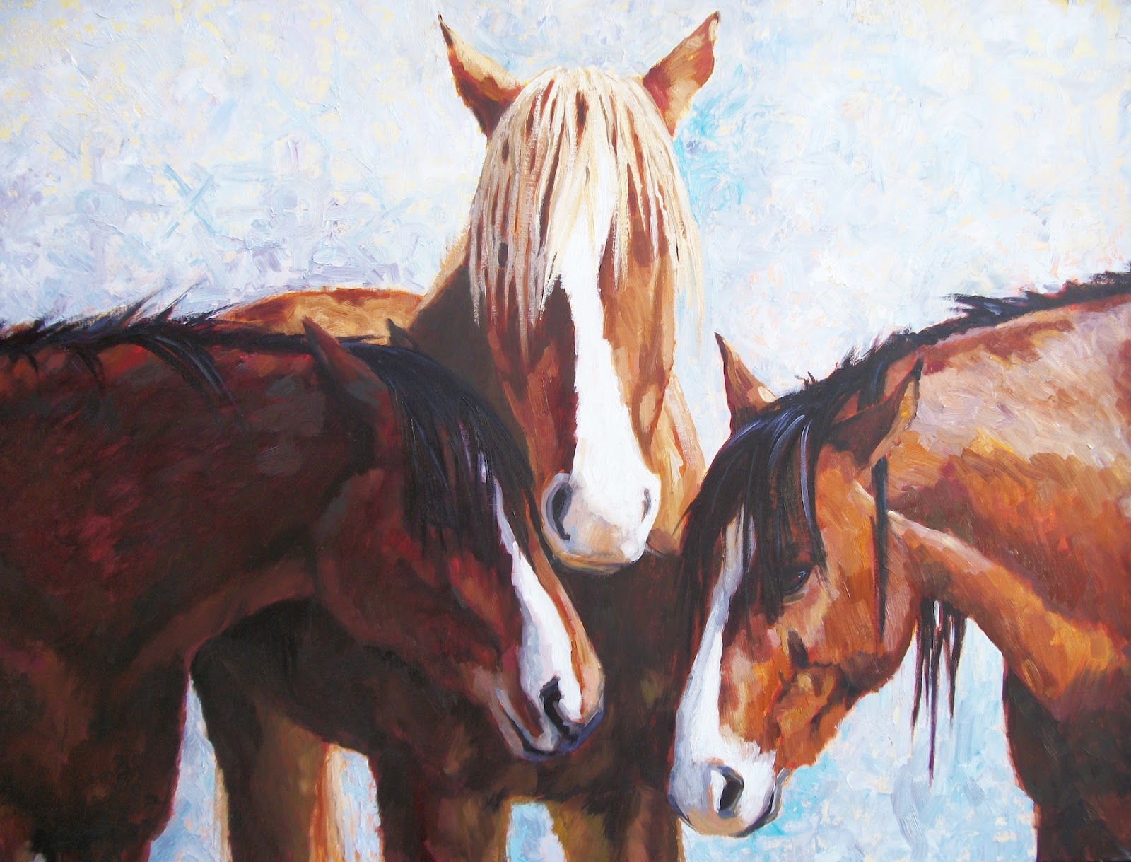 Susan Bell Fine Art: "Snooze"Original Equine Oil Painting by Colorado ...