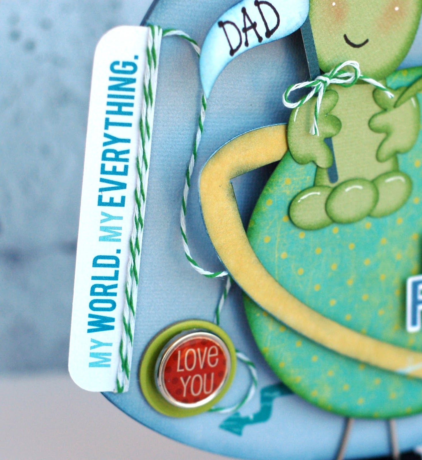 Paper Creations by Kristin: Happy Father's Day - Alien Card