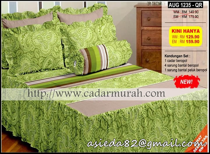 Cadar Cotton Berkualiti Dan Murah: SET CADAR QUEEN ROPOL ~ 100% COTTON ...