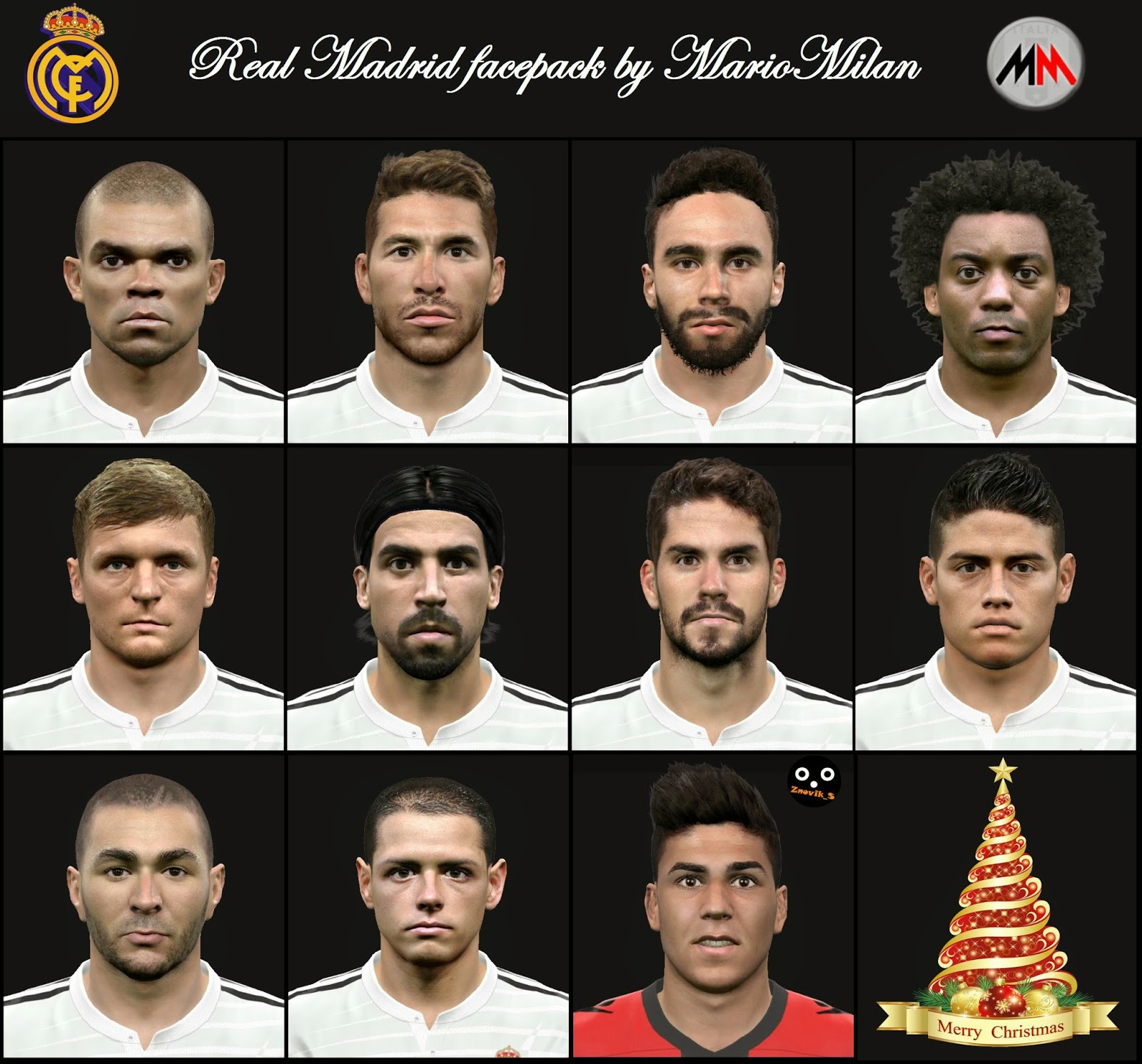 pes-modif: PES 2015 Real Madrid Facepack by MarioMilan