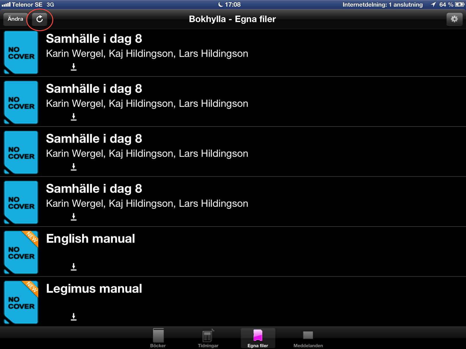 Logopeden i skolan: Lägg över läromedels-DAISY i Legimus-appen