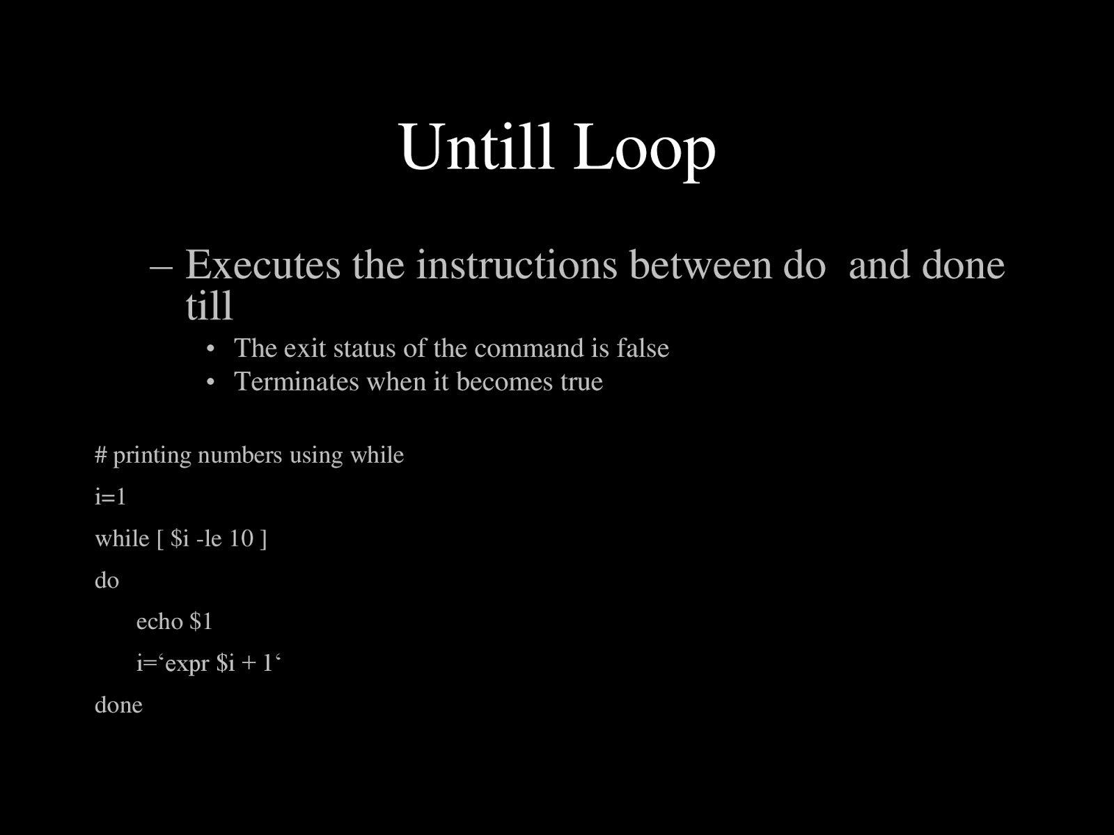 Unix Scripting - Learn-Educate-Teach People