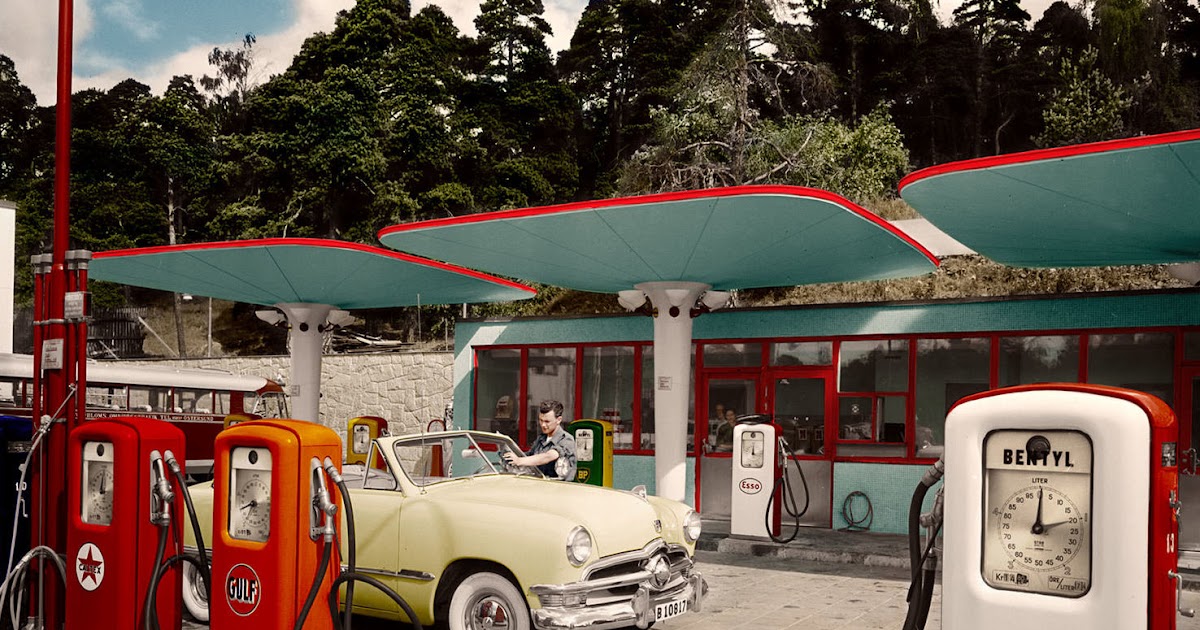 Just A Car Guy: imagine gas stations looking THIS good, probably Sweden ...