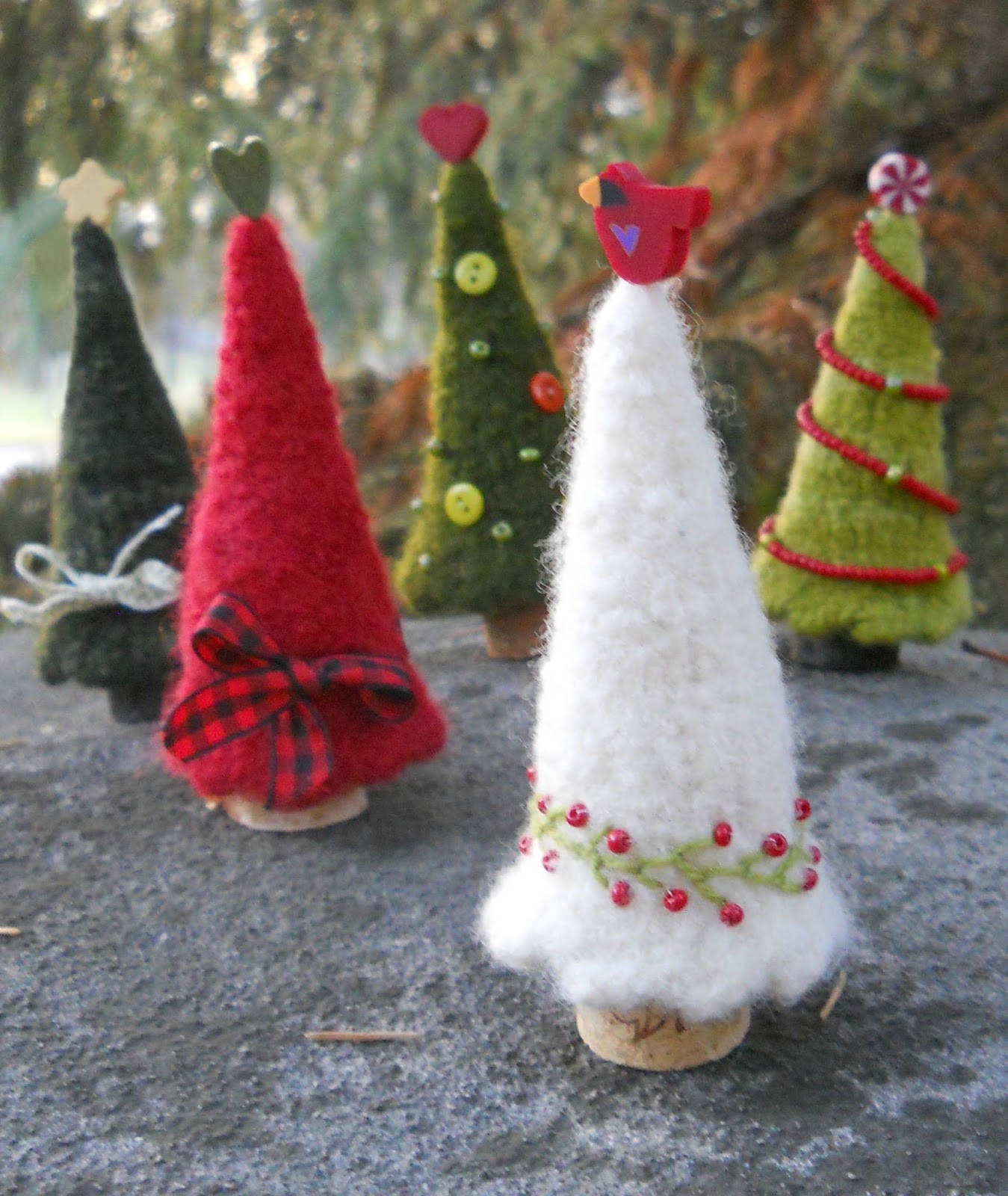 Marie Mayhew Designs: woolly pine trees