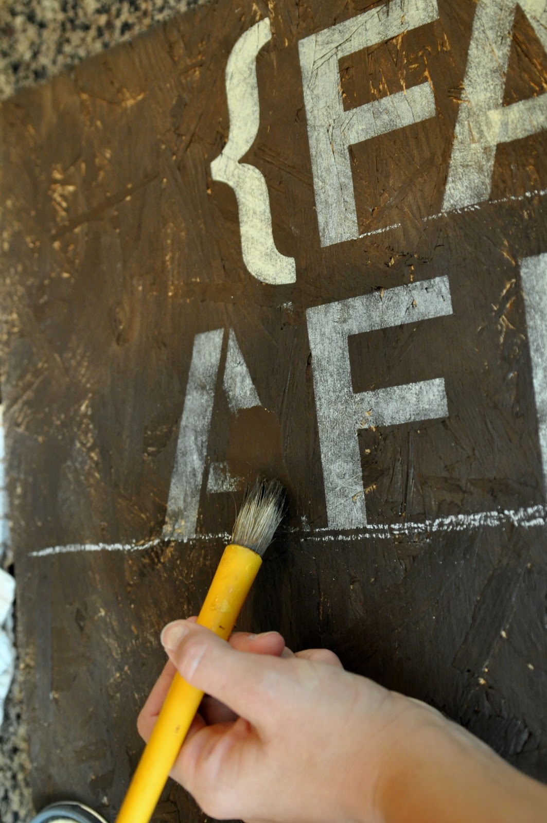 Poe Inspired Mantel & DIY Fall Scrap Sign | East Coast Creative