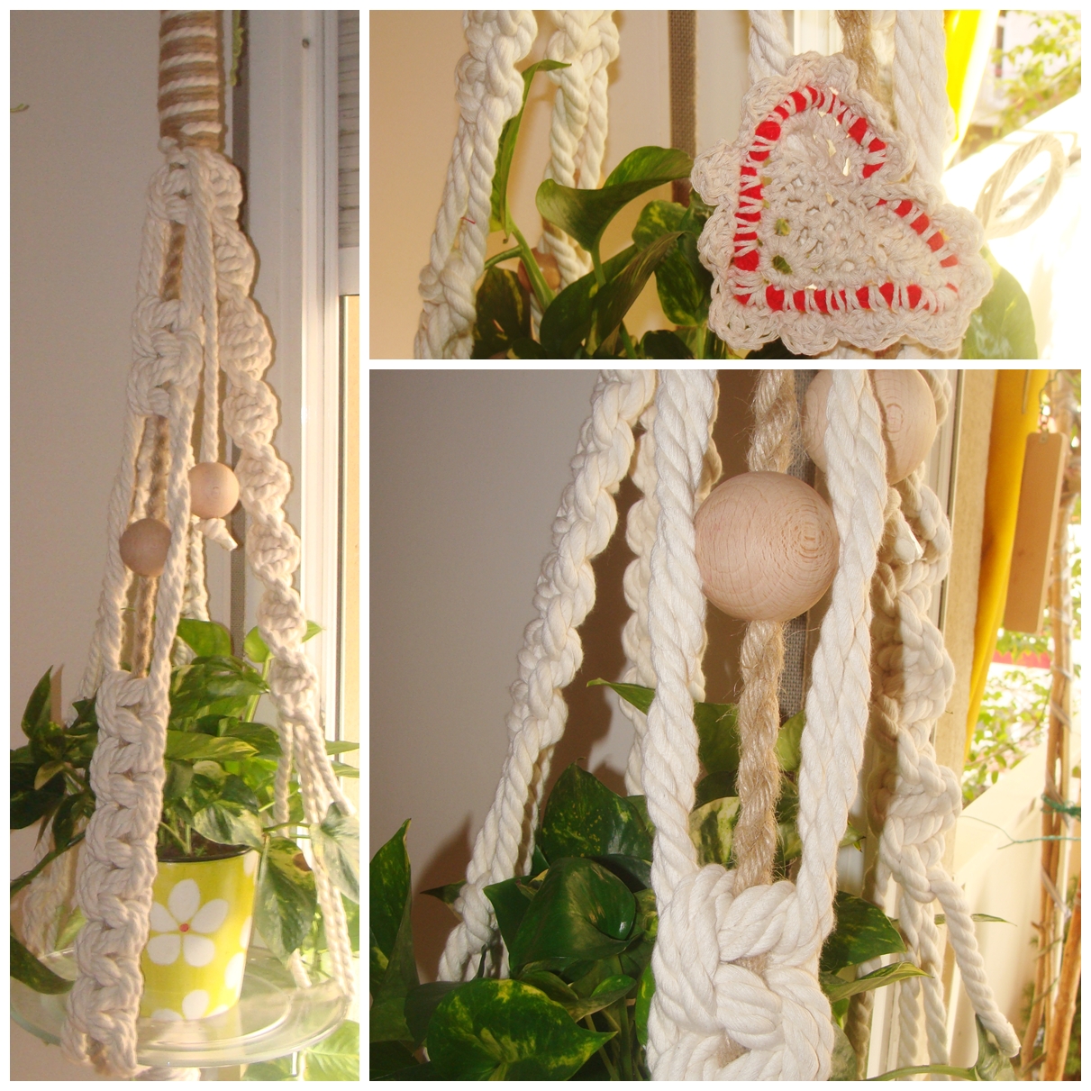 Ami: Todos los maceteros de macramé en una sola entrada