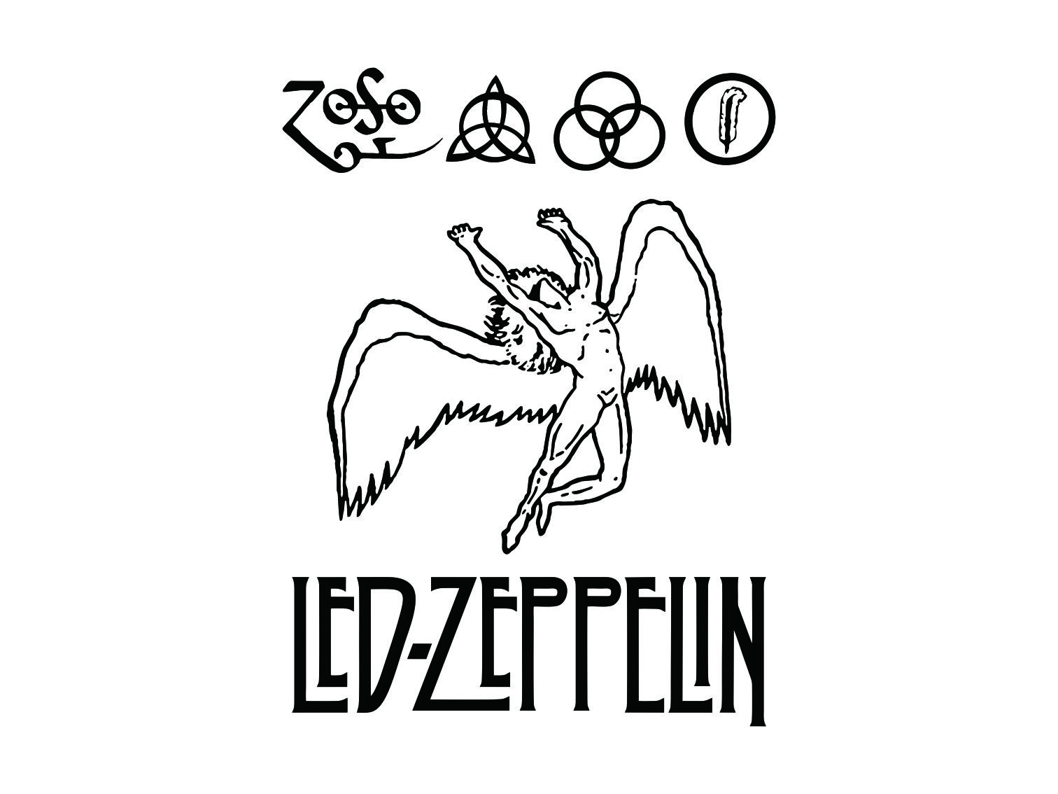 Logo Led Zeppelin Vector Cdr & Png HD - Biologizone
