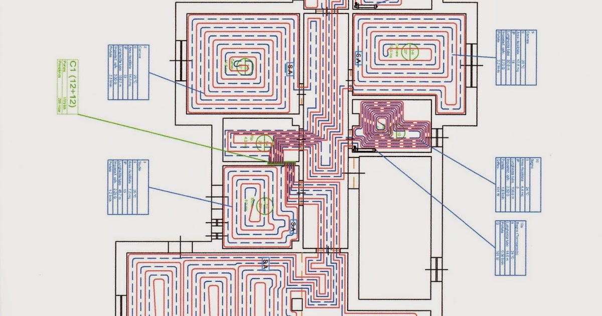 REA DECO: Voici un plan de chauffage au sol que la société à effectué ...