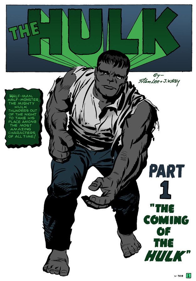 The Original Marvel Universe: Hulk Origin Recolored