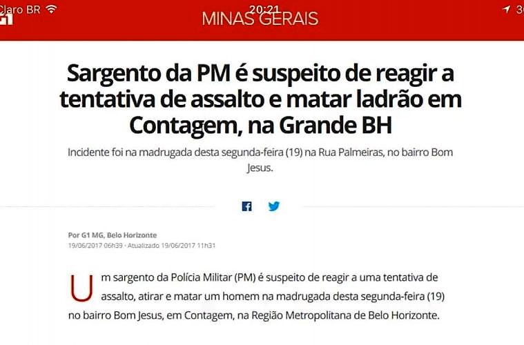 O Cão Que Fuma Policial “suspeito De Reagir A Assalto” Três Lições
