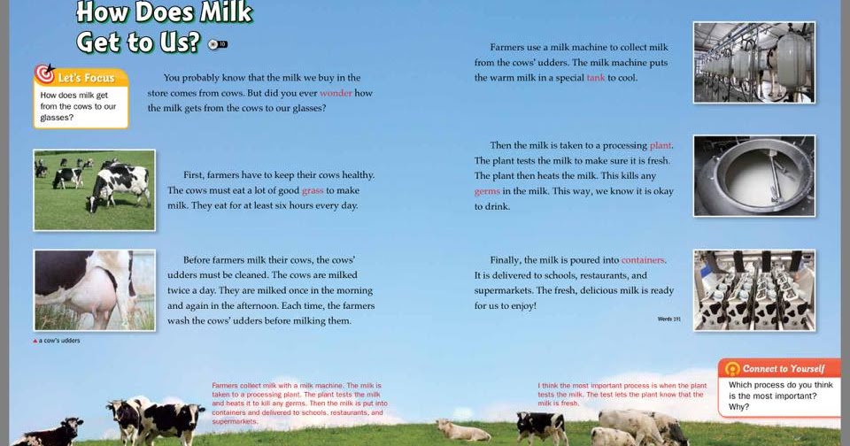 Happy Students Make Better Learners: LESSON 7: HOW DOES MILK GET TO US.