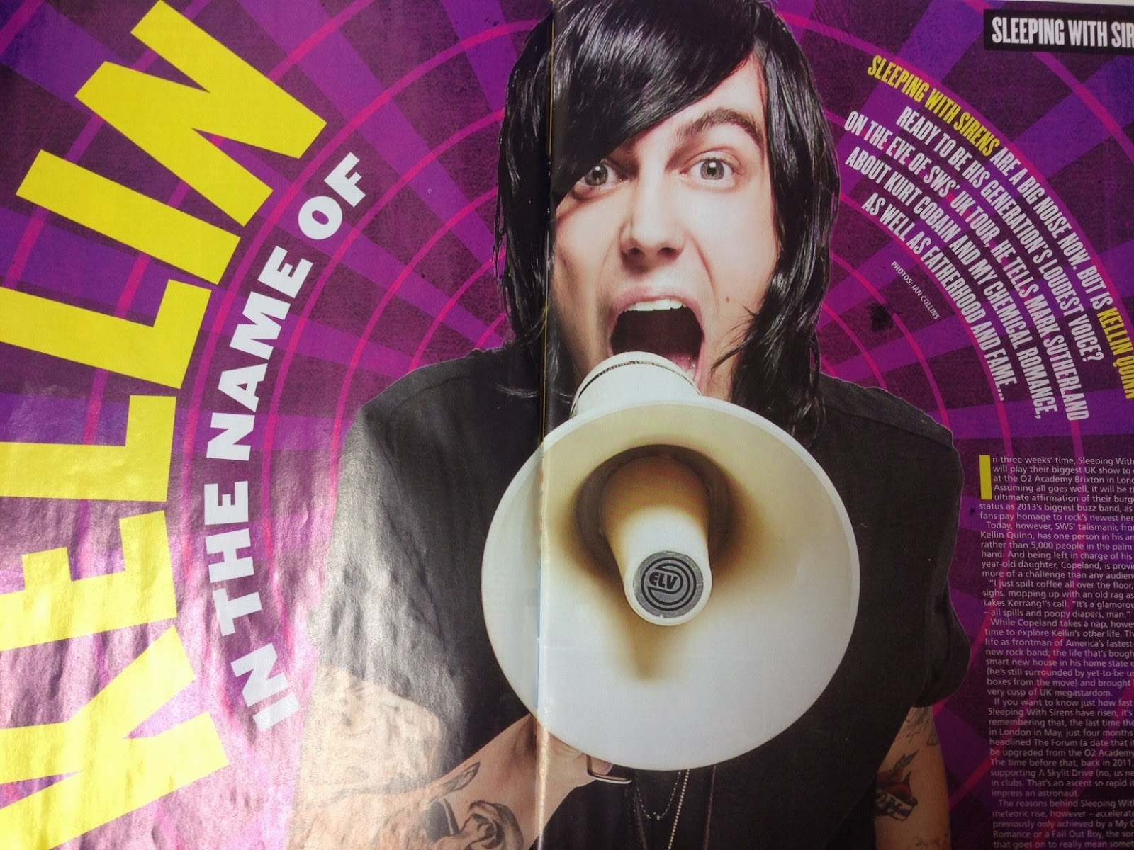 AS Media Foundation Portfolio: Kerrang! Double Page Spread Analysis