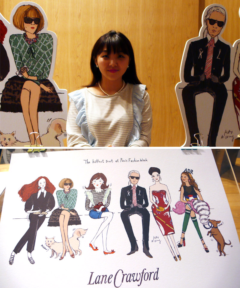 Kitty N. Wong Draws: Live Drawing / Guest Artist at Lane Crawford