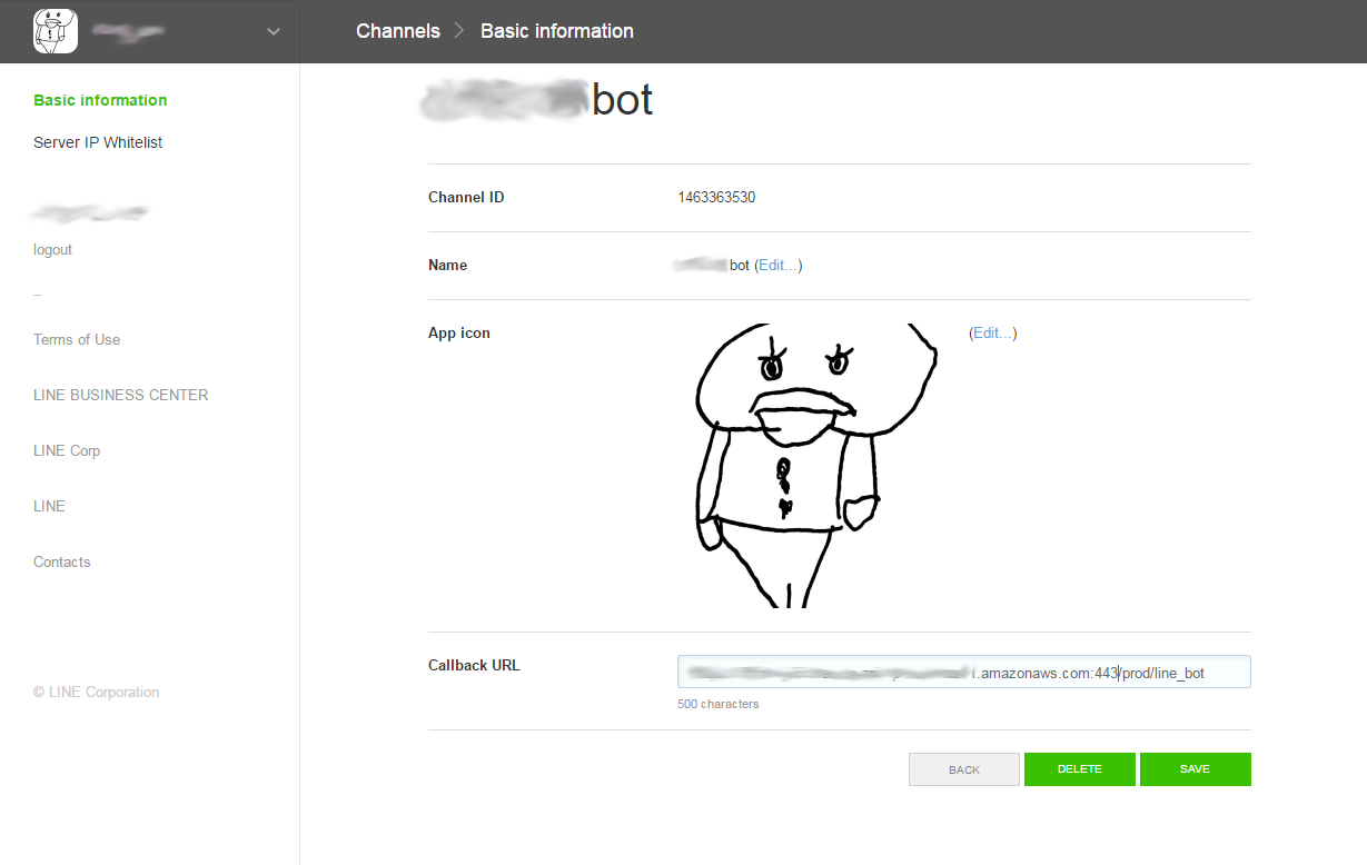 コチョナナバ: LINE BOT APIのcallbackにAWS Lambdaを使ってみる
