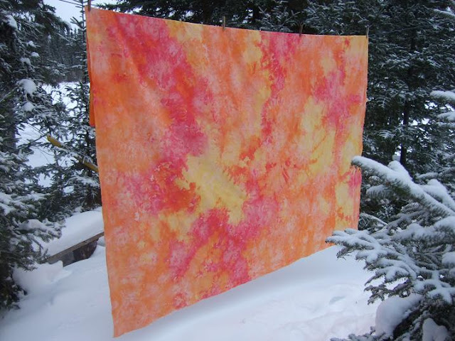 Tamarack Shack: Snow Dyeing