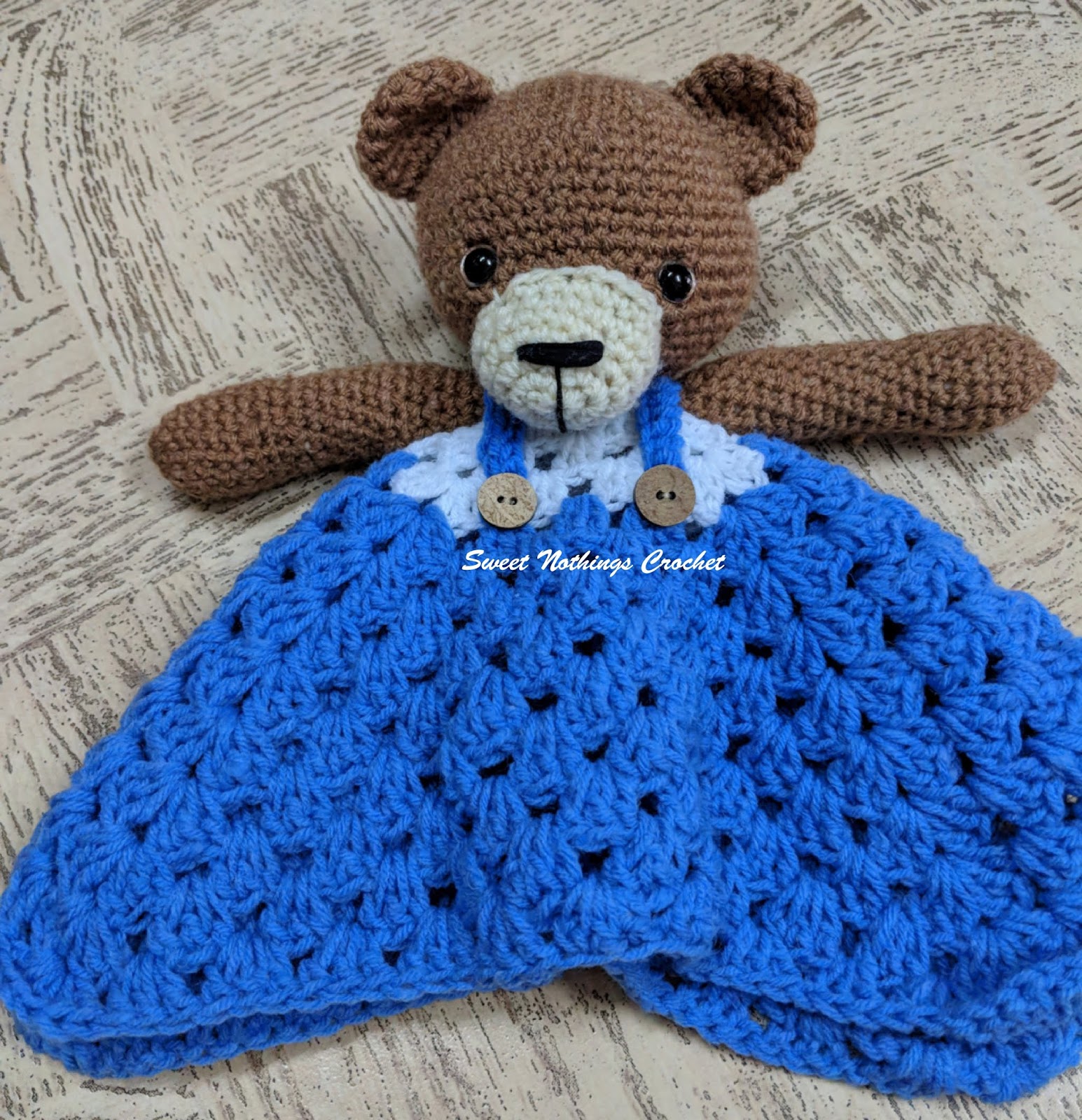 Sweet Nothings Crochet: CUDDLY TEDDY BABY LOVEY