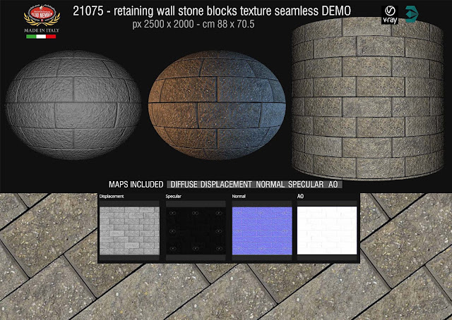 New excellent Retaining Walls stone seamless textures and maps