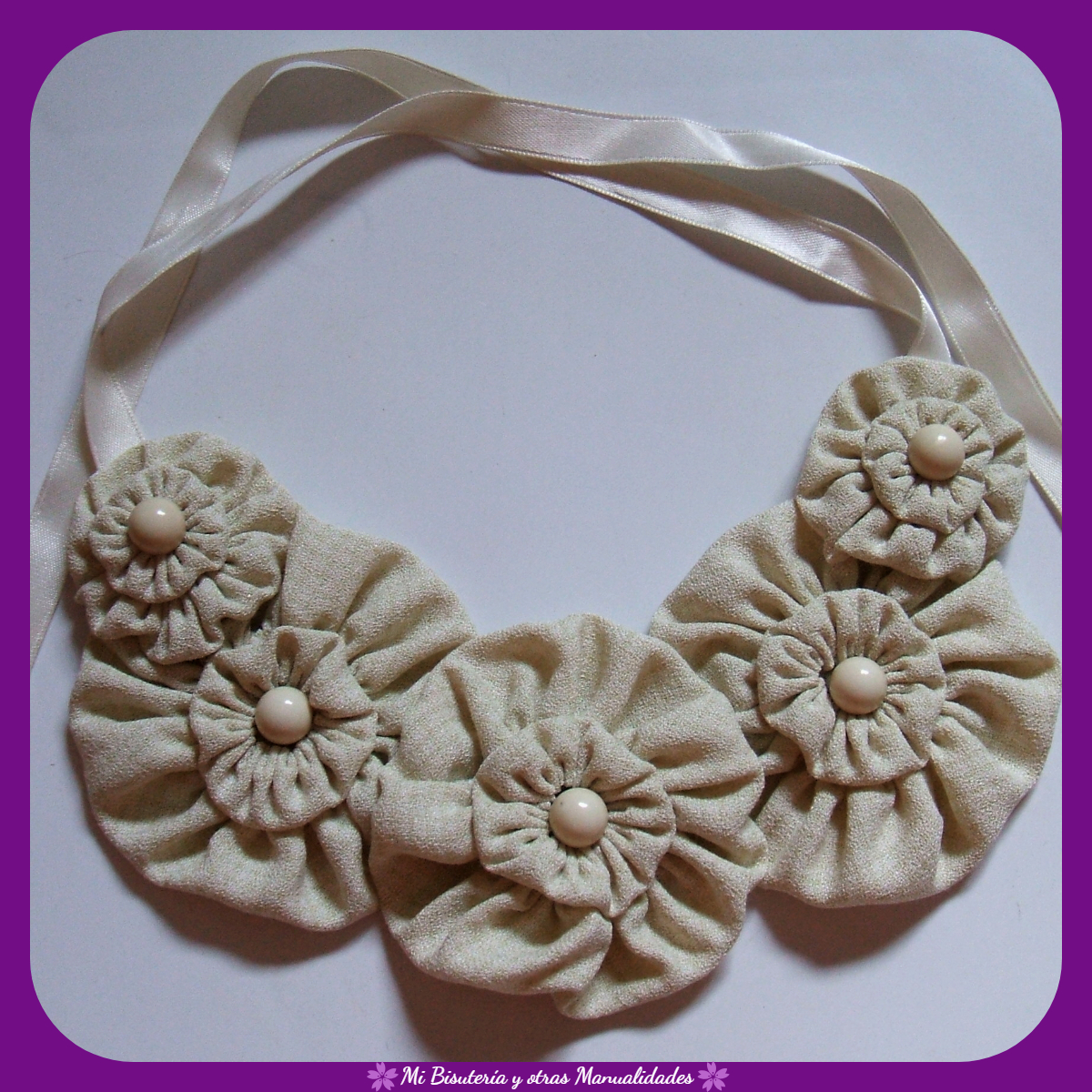 Mi Bisutería y otras Manualidades: COLLARES DE TELA