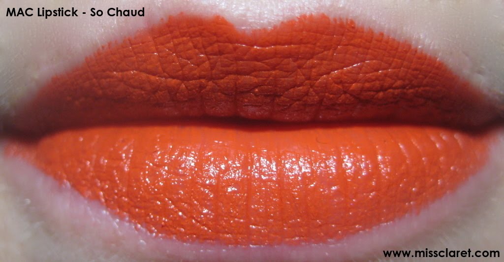 miss claret: MAC Lipstick - So Chaud