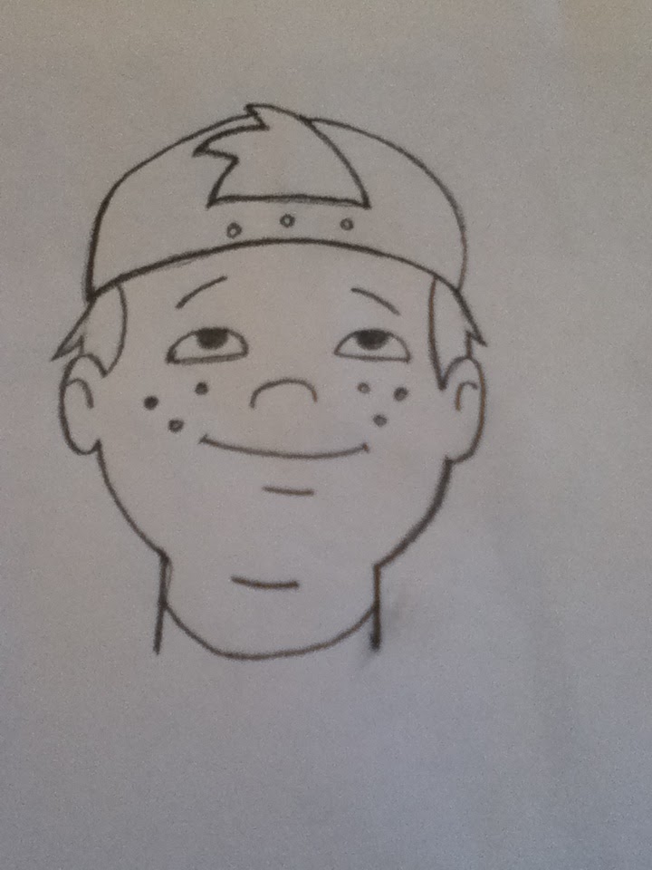 Learning to draw with Sam: How to draw TJ from Recess