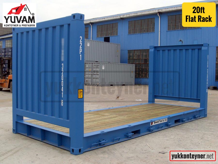 Sıfır 20ft Flat Rack Yük Konteyner - Yük Konteyner | 2.El ve Yeni