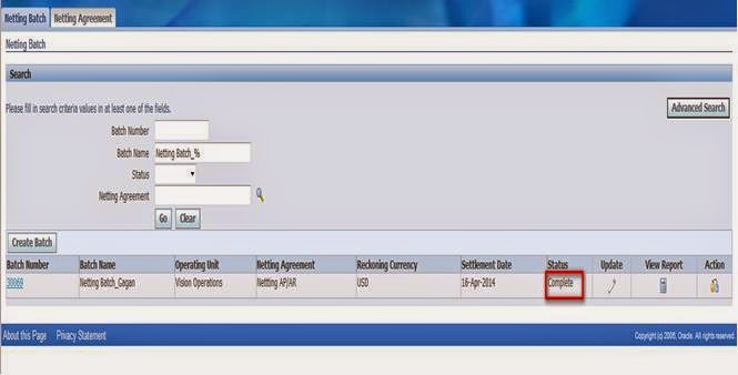 Oracle Applications: Oracle AR/AP NETTING