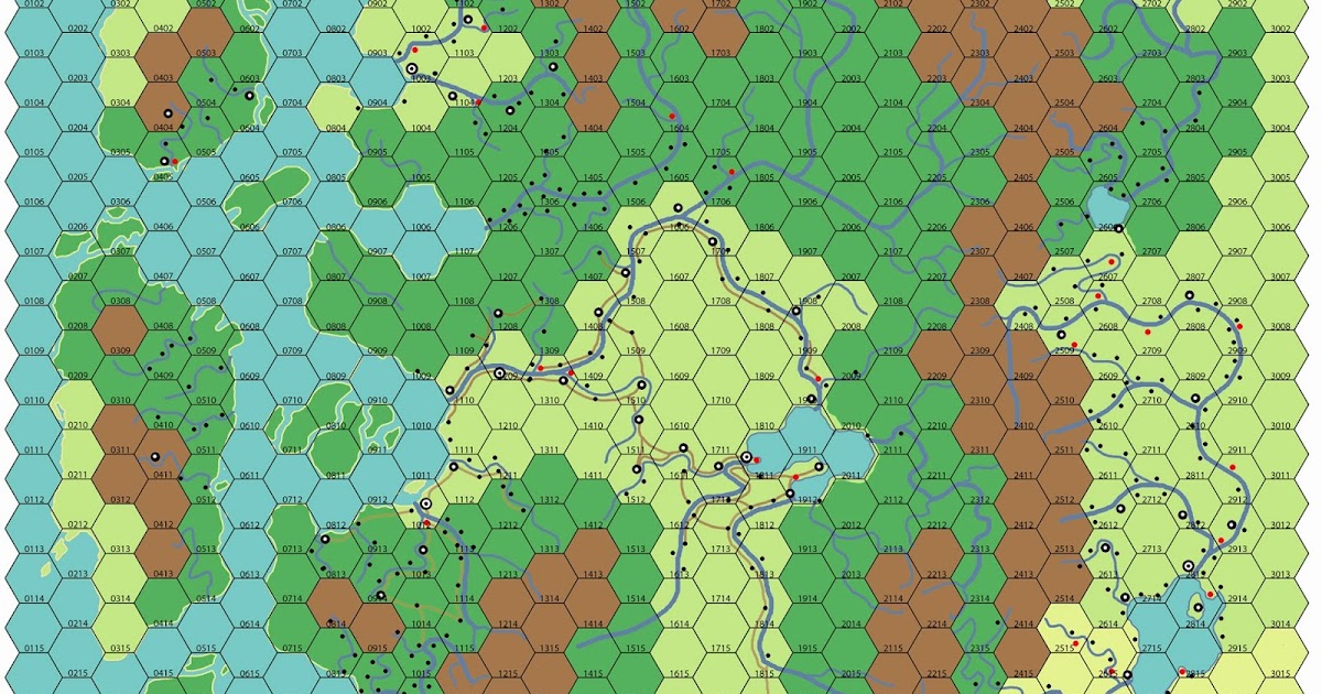 Aeons & Augauries: Hexcrawl With No Name Map